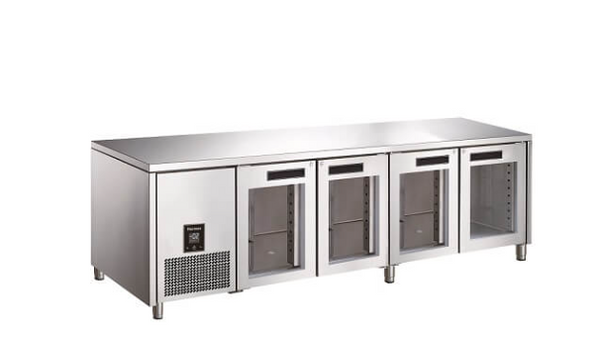 4 Door Slimline 660 Deep Glass Chiller-Glacian – Super-modern