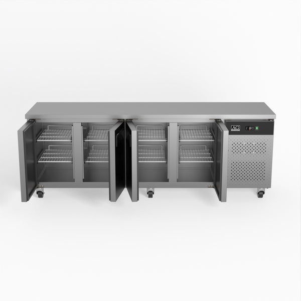 Four Door Commercial Worktop / Under Bench Fridge 600mm Depth – Super ...