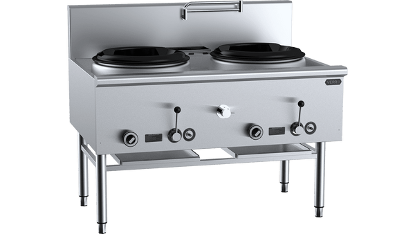 Verro Two Hole Waterless Wok Table On Legs VUFWW-2-LS – Super-modern