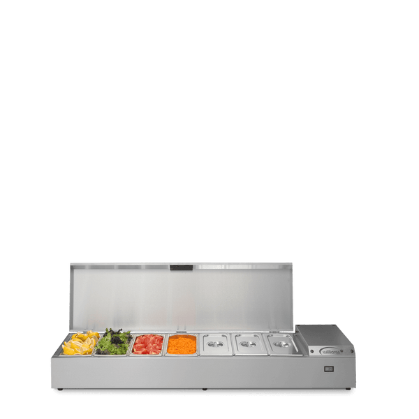 Thermowell - Seven Pan Counter Top Refrigerated Well – Super-modern