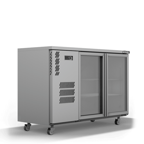 Cameo - Two Door Stainless Steel Under Counter Display Refrigerator ...