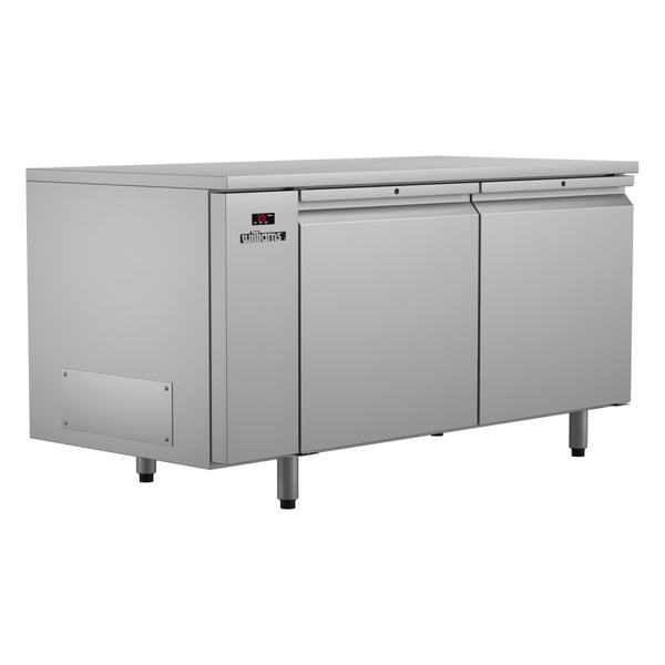 Emerald - Two Door Stainless Steel Remote Under Counter Storage Refrig ...